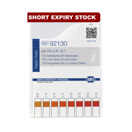 pH-Fix 3.6 - 6.1, Box of 100 strips [Short Expiry]